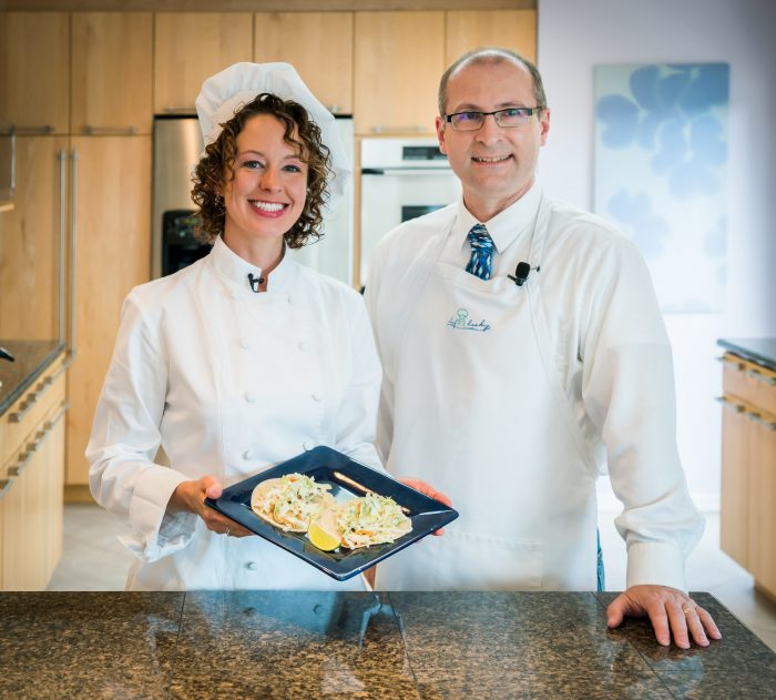 Chef Becky's Fish Tacos with Cilantro-Lime Ranch Dressing - Chef Becky