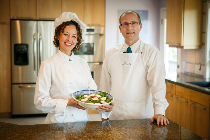 Chef Becky's Spinach Salad with Hot Bacon Dressing - Chef Becky